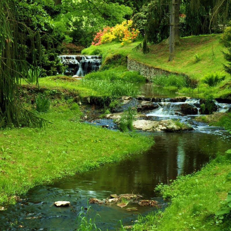 Beautiful stream stock image. Image of flower, early - 10255781