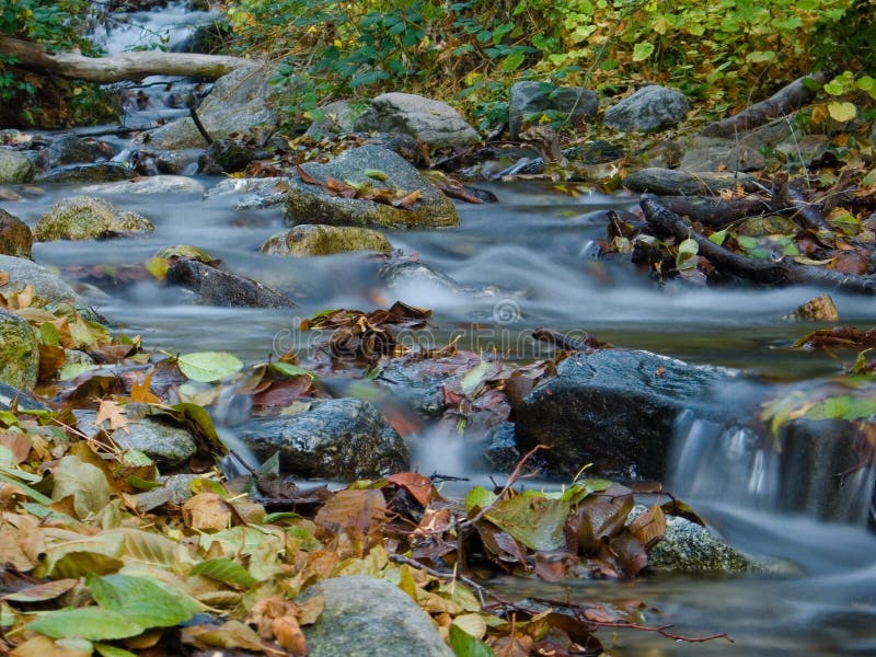 Beautiful Stream in Autumn stock image. Image of river - 2514625