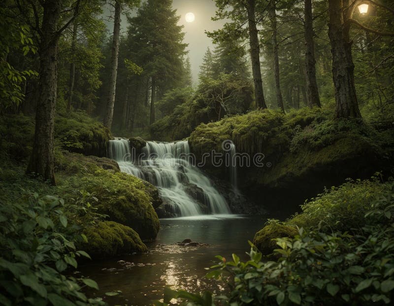 A Beautiful Stream in the Forest Stock Image - Image of europe, tourism ...