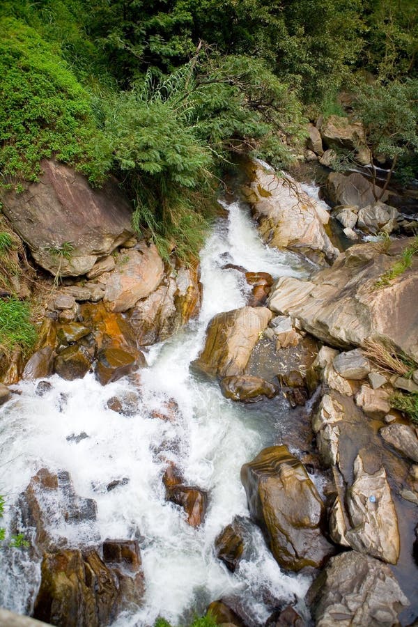 Beautiful Stream of a Mountain River among the Stones Stock Image ...