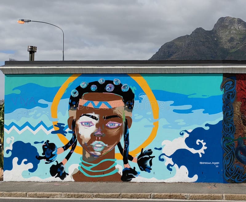 Beautiful Street Art in Cape Town. Editorial Image - Image of beautiful ...