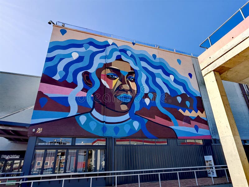 Beautiful Street Art in Cape Town. Editorial Photo - Image of street ...