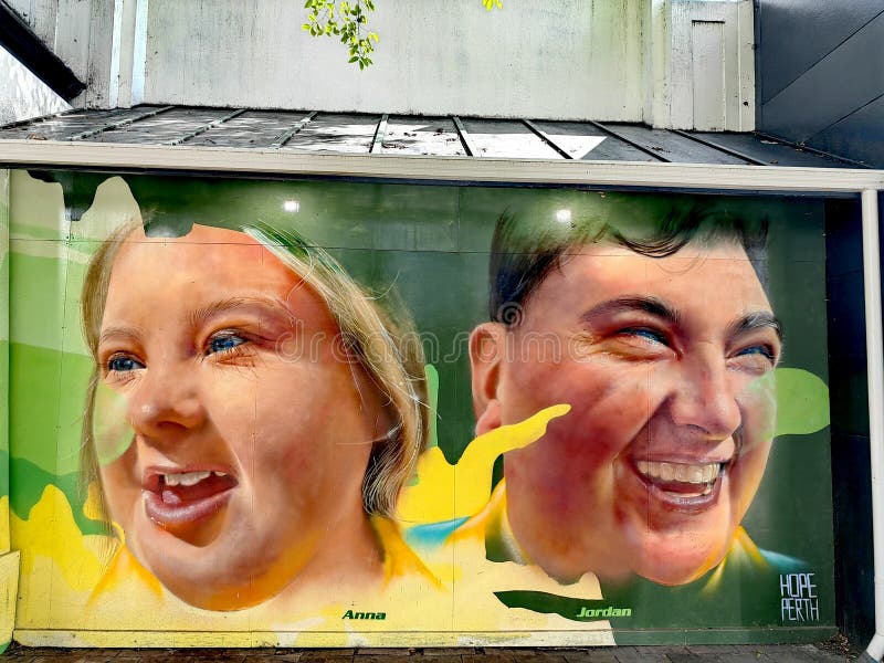Beautiful Street Art in Northbridge Perth Editorial Stock Photo - Image ...
