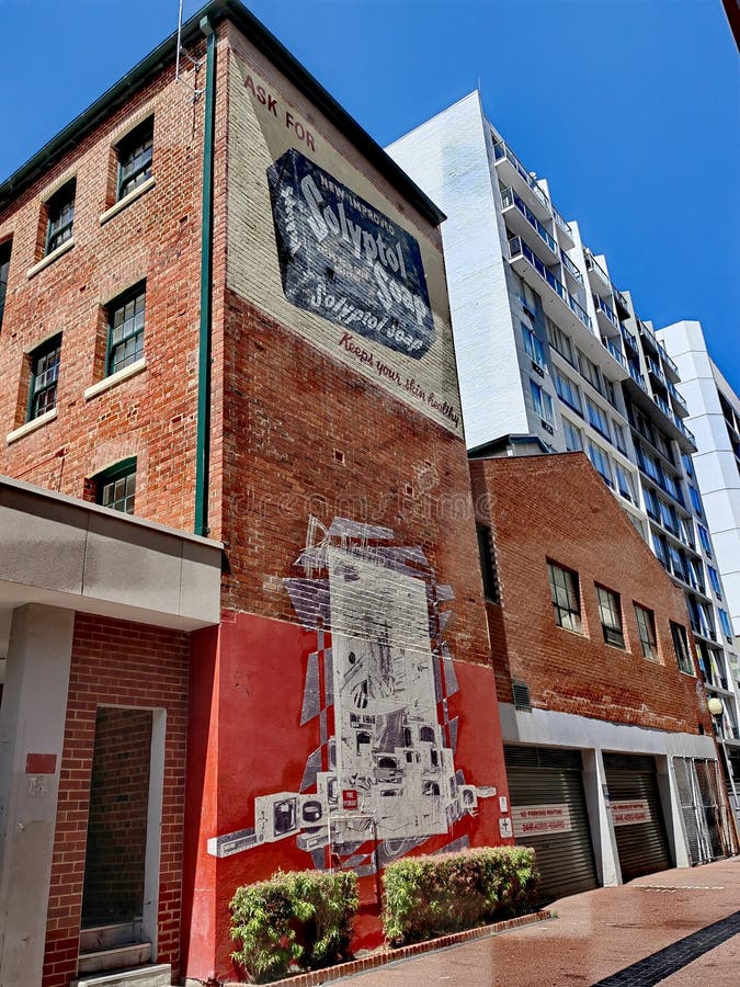 Beautiful Street Art in Perth CBD Editorial Stock Photo - Image of ...