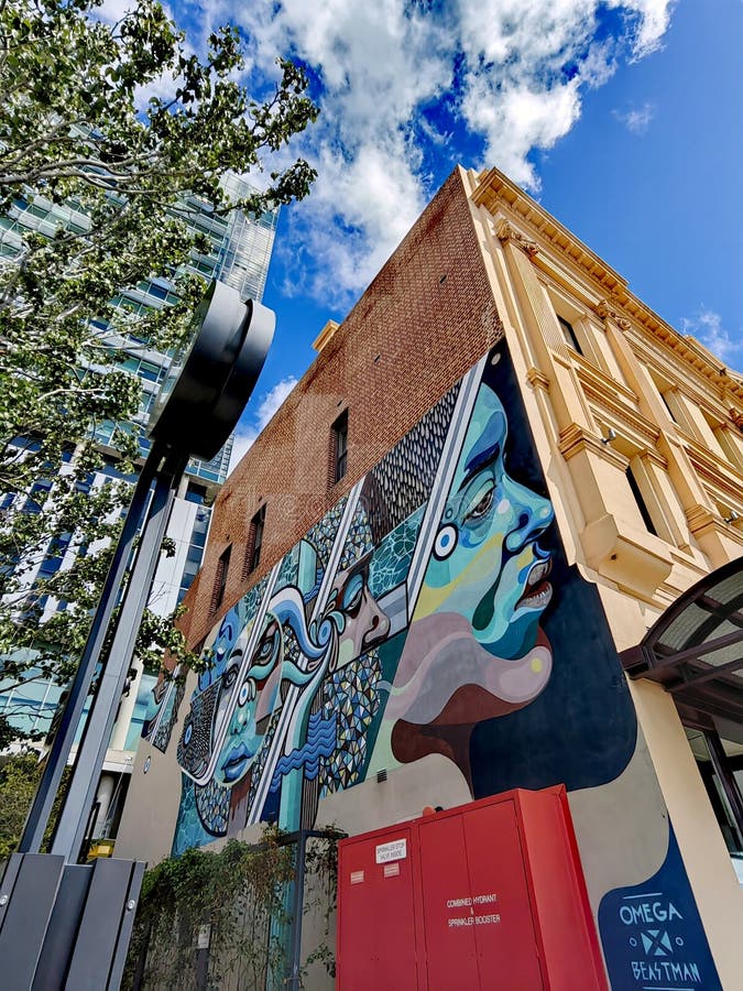 Beautiful Street Art in Perth CBD. Editorial Photography - Image of ...
