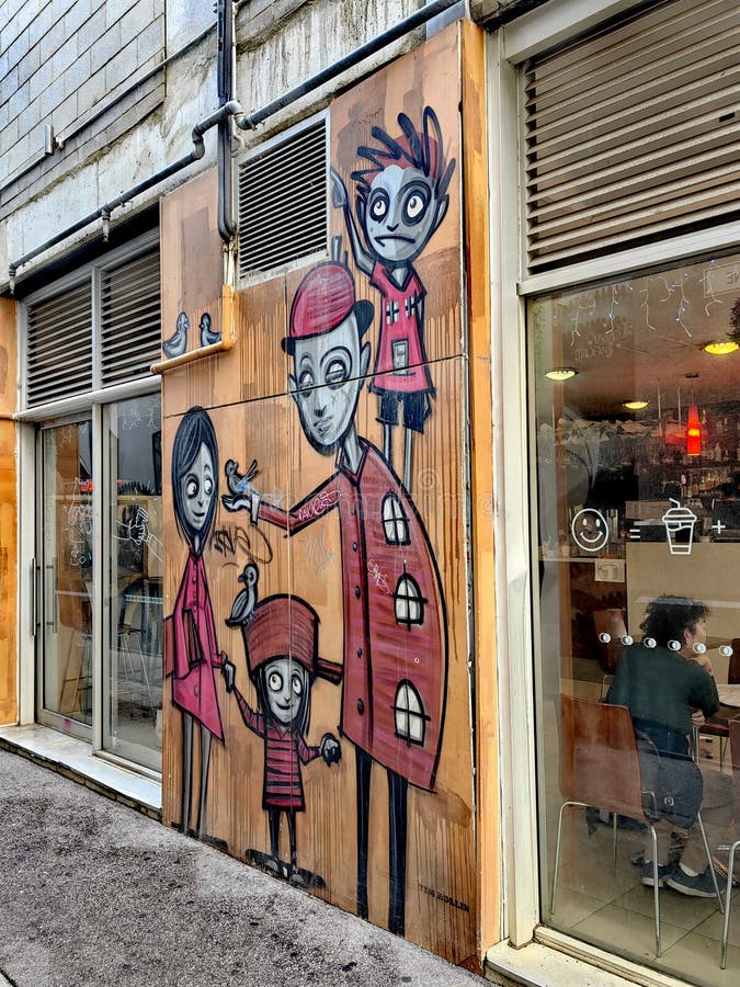 Beautiful Street Art in Perth CBD Editorial Stock Photo - Image of ...