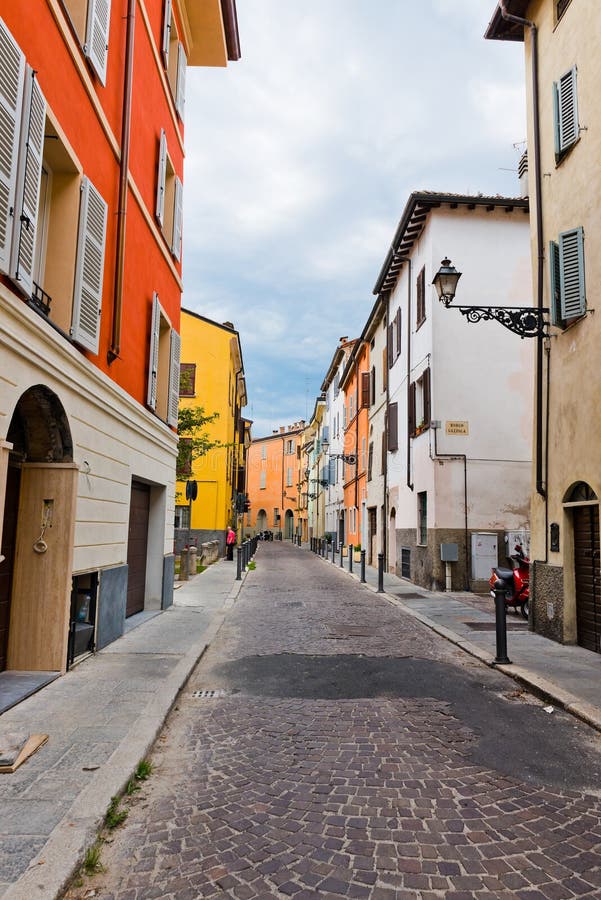 Beautiful Street View in Parma. Stock Image - Image of romagna ...