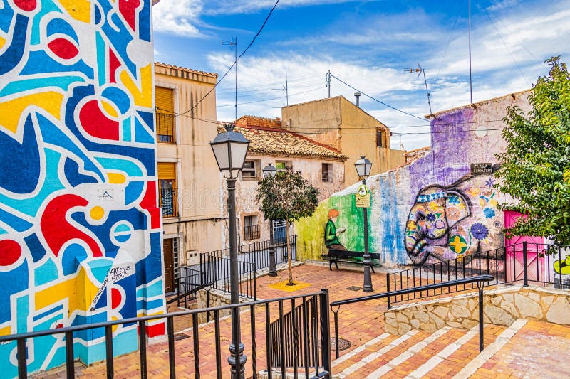 Streets in the Spanish Town of Petrer in Spain Editorial Stock Photo ...