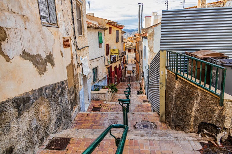 Streets in the Spanish Town of Petrer in Spain Editorial Photography ...