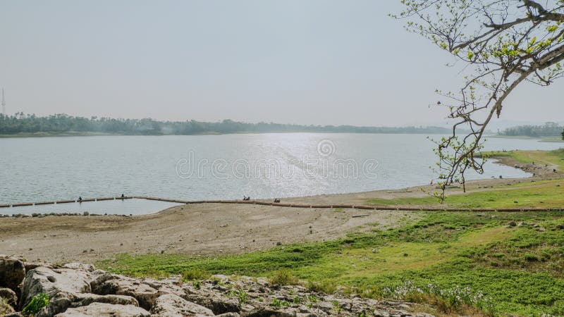 A Beautiful Stretch of River Accompanied by Hot Sunlight Stock Photo ...