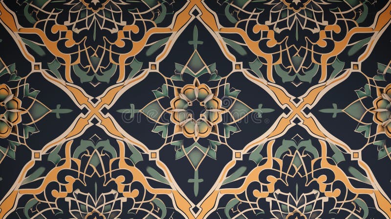 Beautiful Structure of a Repeating Pattern in Arabic Style Stock ...