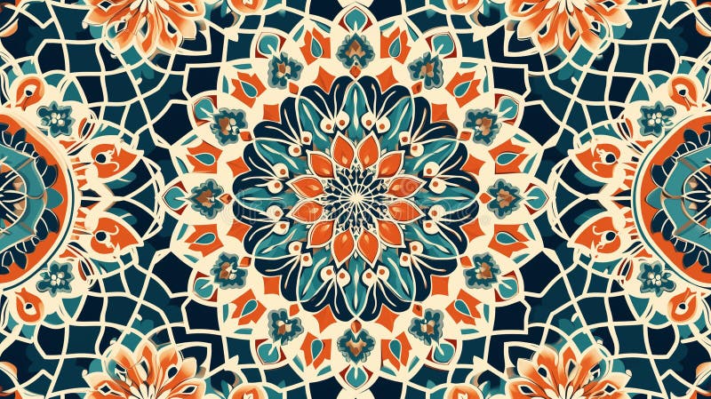 Beautiful Structure of a Repeating Pattern in Arabic Style Stock ...