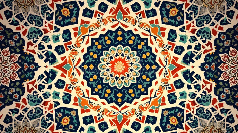 Beautiful Structure of a Repeating Pattern in Arabic Style Stock ...