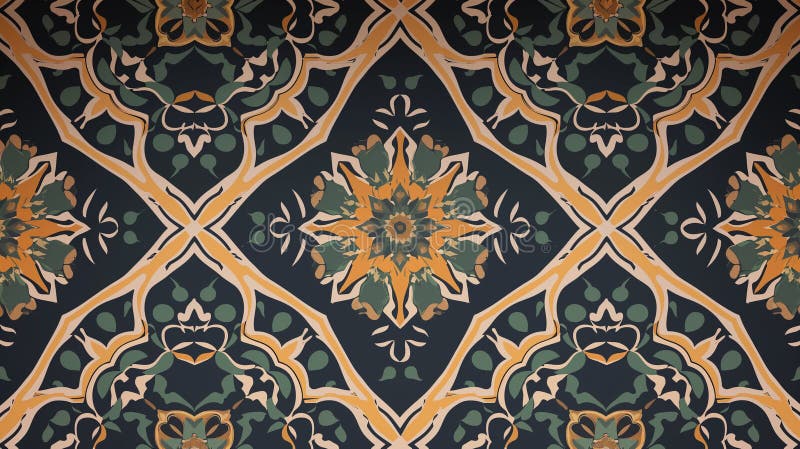 Beautiful Structure of a Repeating Pattern in Arabic Style Stock ...