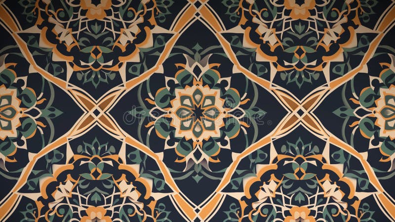 Beautiful Structure of a Repeating Pattern in Arabic Style Stock ...