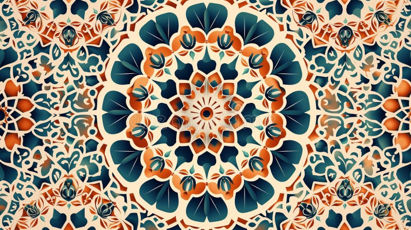 Beautiful Structure of a Repeating Pattern in Arabic Style Stock ...