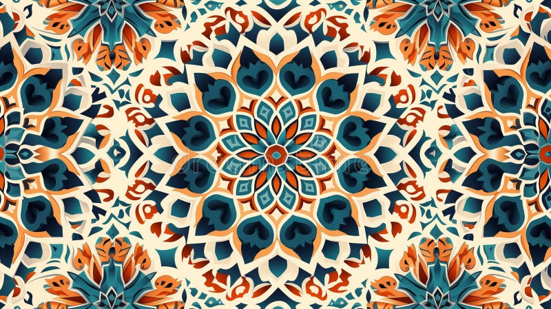 Beautiful Structure of a Repeating Pattern in Arabic Style Stock ...