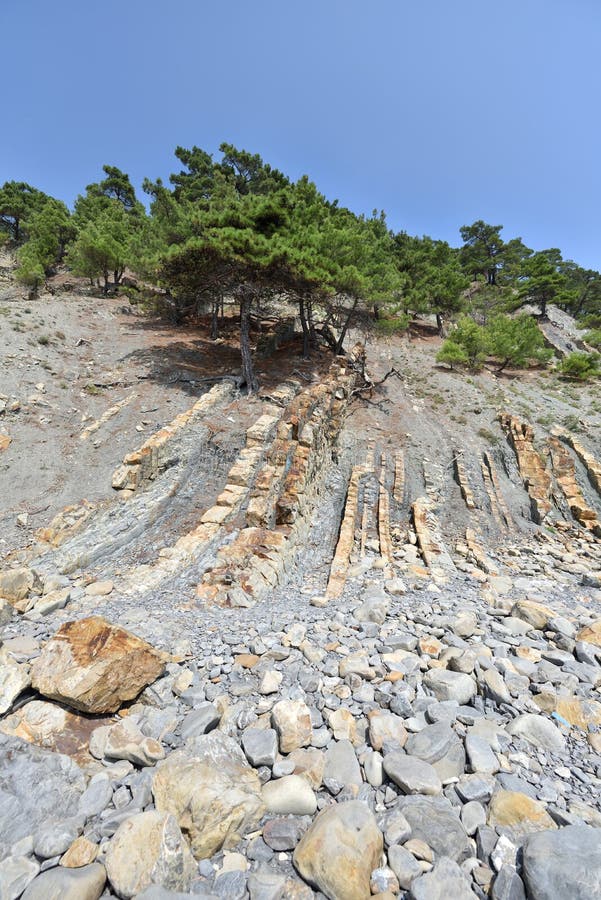 Beautiful Structure of the Rock, Consists of a Solid Rock in the Form ...