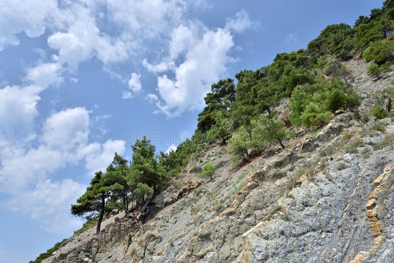 Beautiful Structure of the Rock, Consists of a Solid Rock in the Form ...