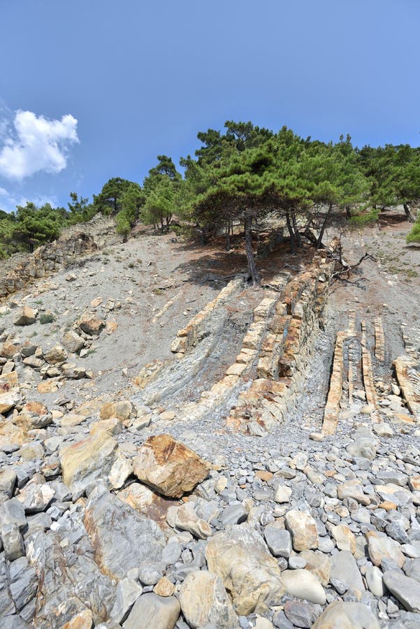 Beautiful Structure of the Rock, Consists of a Solid Rock in the Form ...