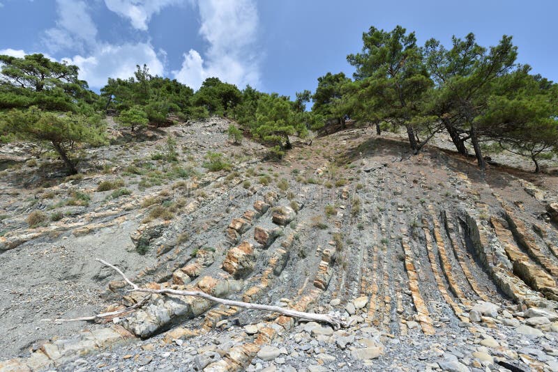 Beautiful Structure of the Rock, Consists of a Solid Rock in the Form ...