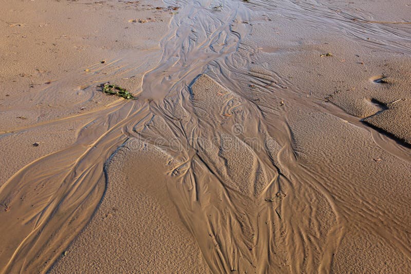Beautiful Structures on a Sand Beach Stock Image - Image of background ...