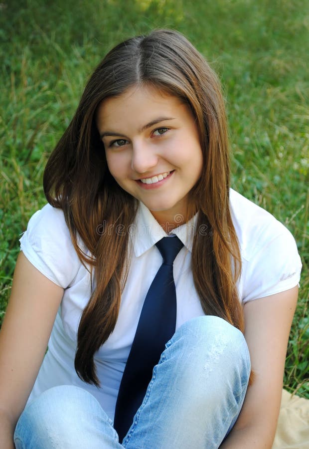 Beautiful Student Girl is Smiling Stock Image - Image of learning, girl ...