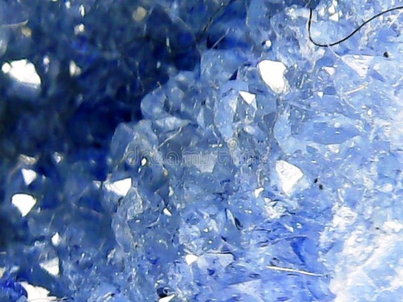 Crystal Seen through Microscope Stock Photo - Image of lens ...