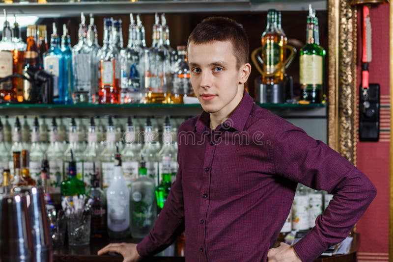 Beautiful Stylish Bartender Stock Photo - Image of barkeeper, cocktail ...