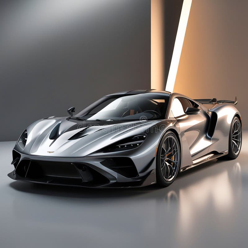 The Art of Elegance: a Beautiful Stylish Car Stock Illustration ...