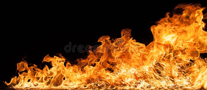 Beautiful Stylish Fire Flames Stock Image - Image of explosion, bonfire ...