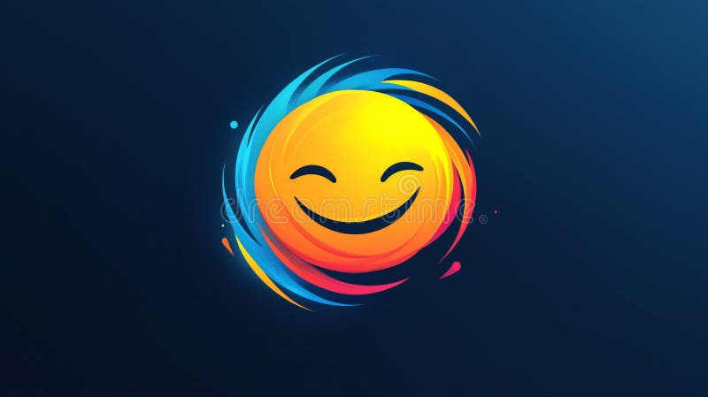Beautiful and Stylish Smiley Logo Stock Image - Image of indoors ...