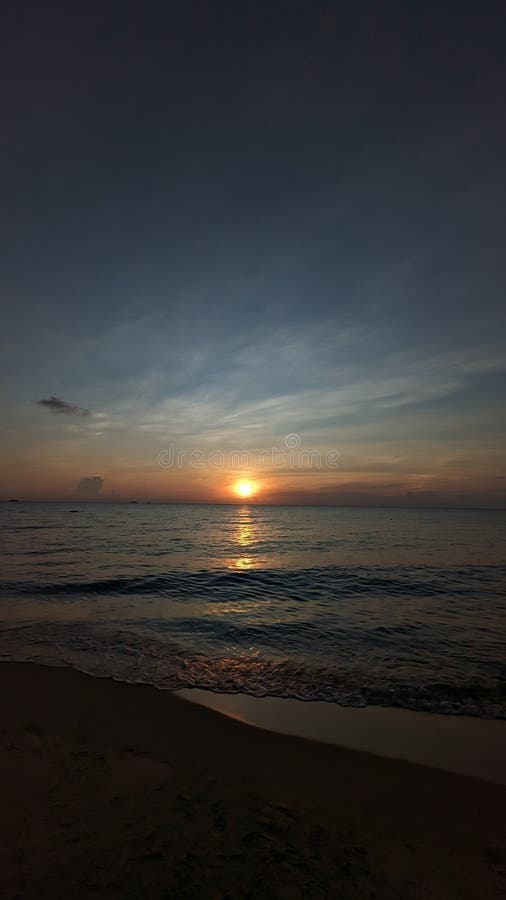 Beautiful Suana Sunset from the Western Horizon Stock Image - Image of ...
