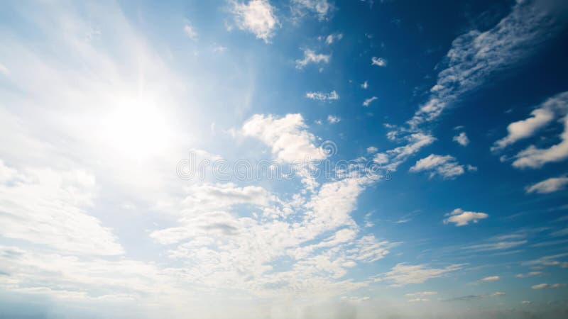 Beautiful Summer Day Cloud Timelapse Stock Footage - Video of light ...