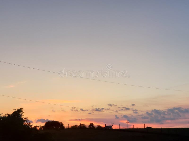 Beautiful Summer Evening Sunset Just Perfect Stock Image - Image of ...