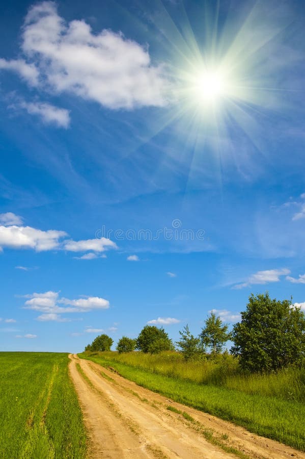 Beautiful summer landscape stock image. Image of horizon - 13077923