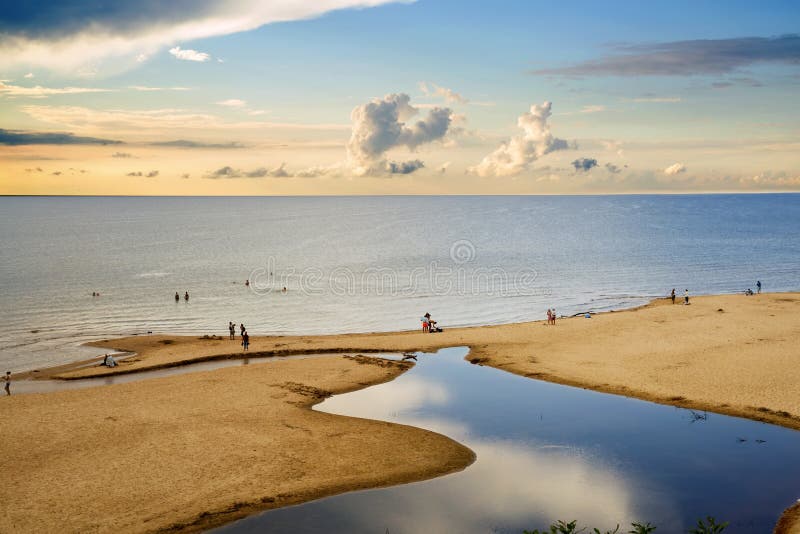 Beautiful Summer Landscape of the Baltic Sea Editorial Photography ...