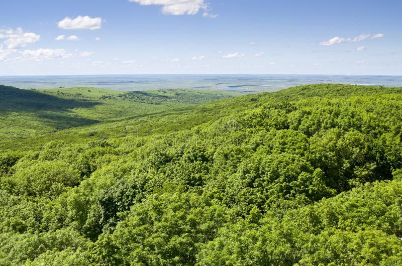 Beautiful Summer Landscape Hilly Terrain, Stock Image - Image of nature ...