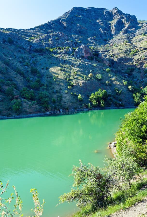 Beautiful Summer Mountain Lake Stock Image - Image of landscape ...