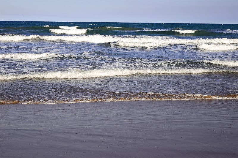 Beautiful Summer Sea Coast in Valencia Stock Photo - Image of valencia ...