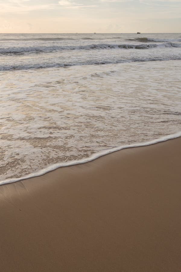 Beautiful Summer Sea with Sand Beach Stock Image - Image of seashore ...