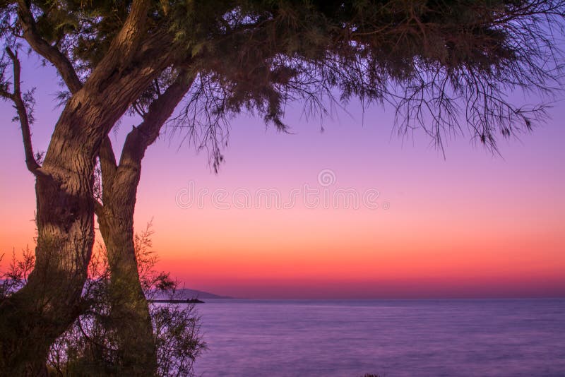 Beautiful Summer Sunset Over the Warm Sea Stock Image - Image of clouds ...