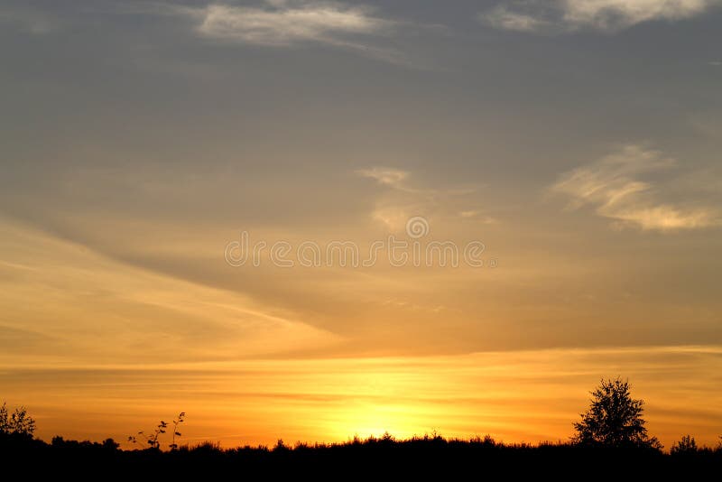 Beautiful summer sunset stock image. Image of background - 75651741