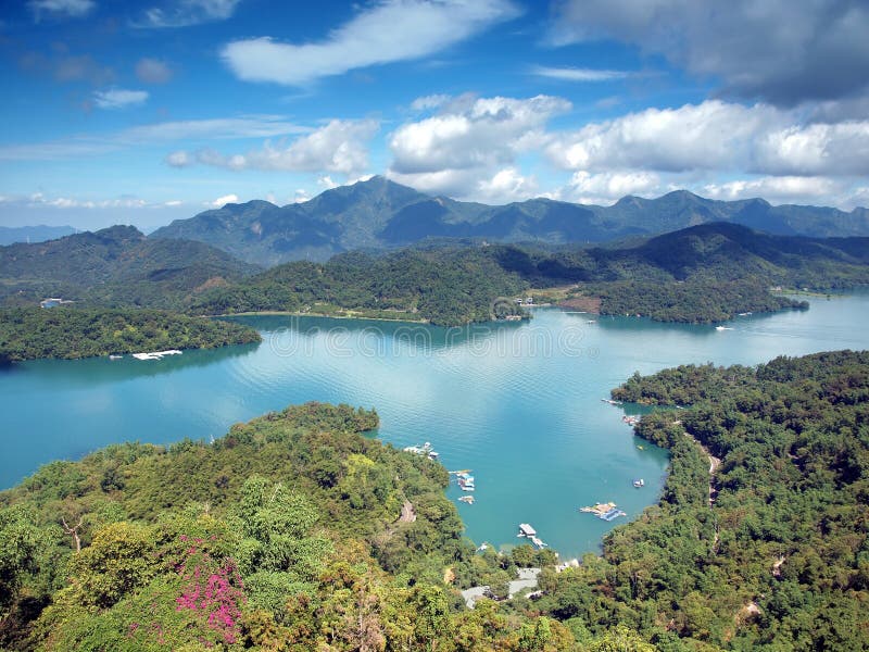 Beautiful Sun Moon Lake stock photo. Image of scenery - 20026510