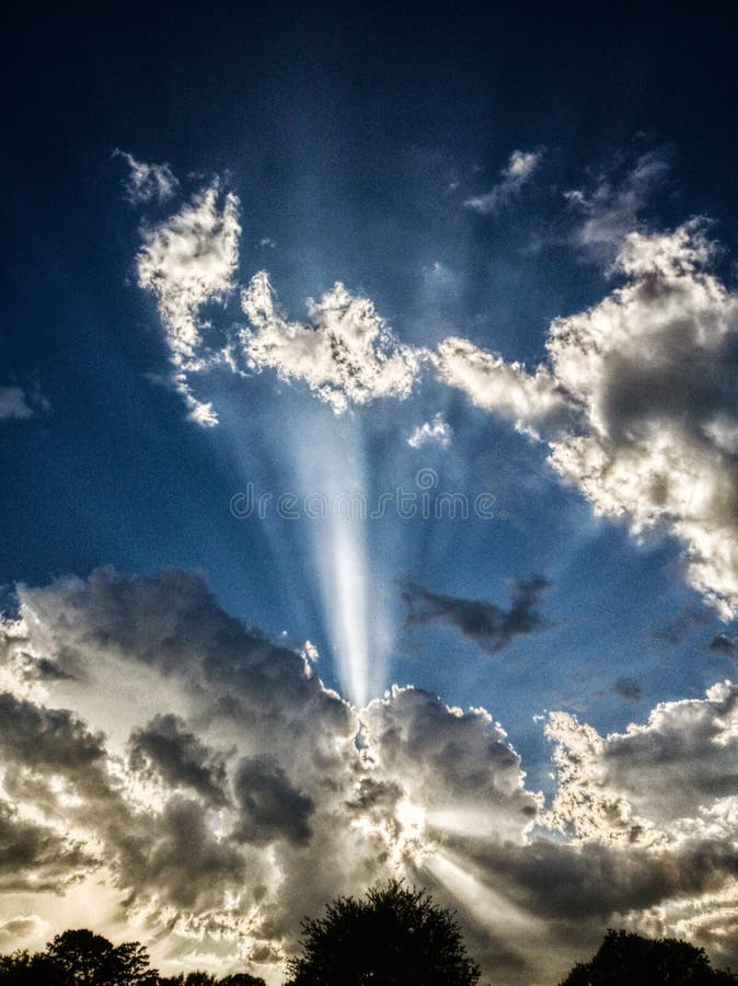 Beautiful sun rays stock photo. Image of darkness, nature - 198456490