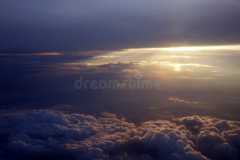 Sun rays with clouds. stock image. Image of black, daybreak - 122991745