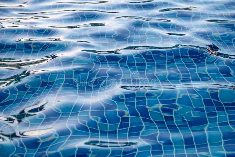 Beautiful Sun Reflections of Water in the Pool. Summer. Flight Holidays ...