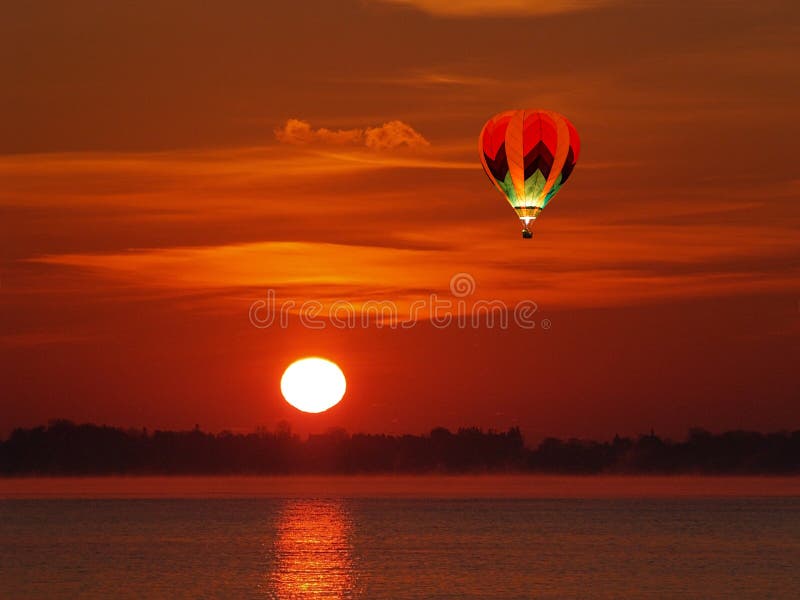 A Beautiful Sun Rise with Clouds Stock Photo - Image of tranquil ...