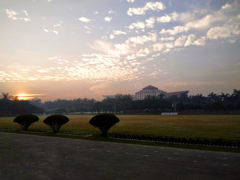 Beautiful sun rise scenes. stock photo. Image of nature - 155511096