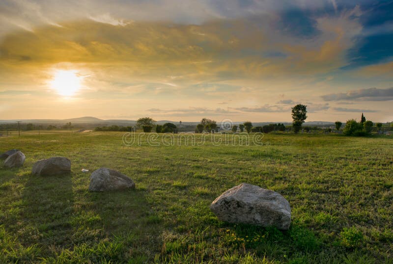 Beautiful sun scene stock photo. Image of pretty, sunset - 57696234